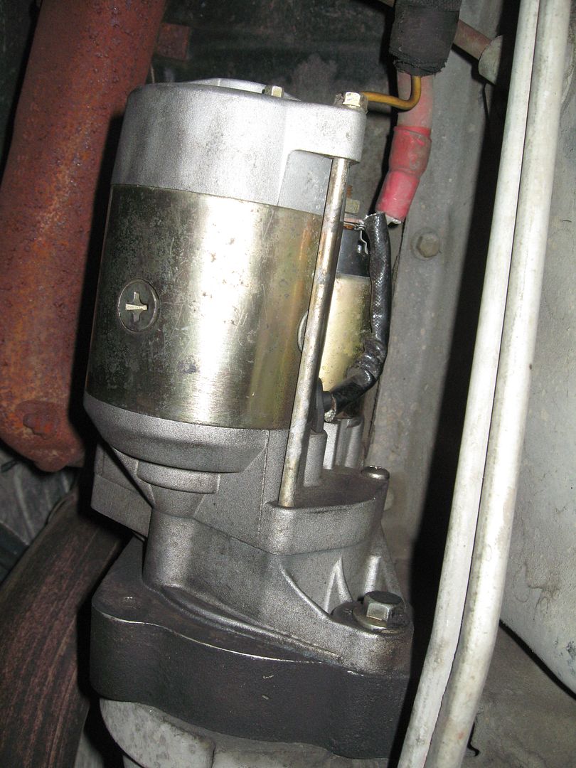 Installed Autozone Gold-Duralast 3-bolt starter (2002 7.3L PSD) – w ...