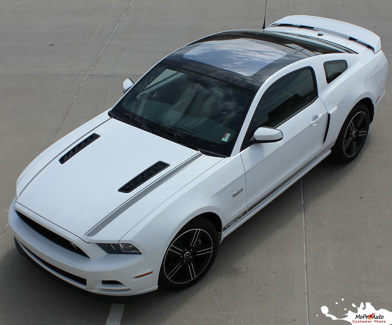 CALIFORNIA SPECIAL GT/CS Rocker Hood Vinyl Stripe Decal Graphic 2013 ...