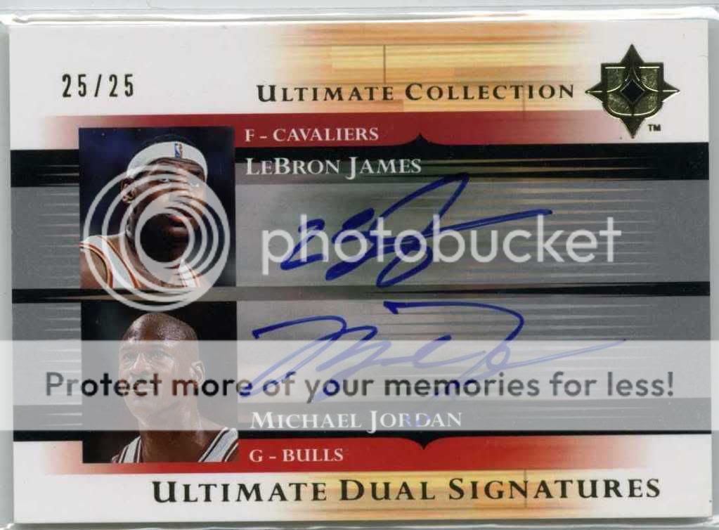 UD Michael Jordan, Kobe Bryant, LeBron James Triple Auto Cards ...